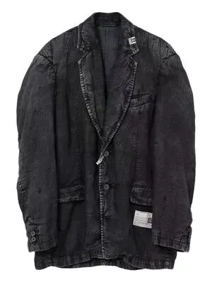 Mihara Yasuhiro Linen Blazer - Black