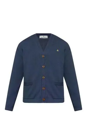 VIVIENNE WESTWOOD Orb-embellished Cardigan - Blue