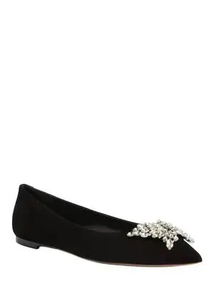 GIUSEPPE ZANOTTI Farifu Crystal-embellished Ballet Flats - Black
