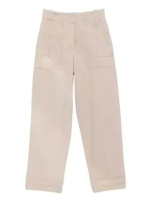 Peserico Cropped Trousers - Neutrals