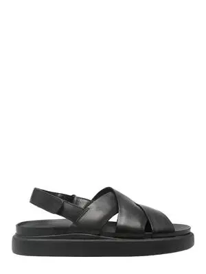 Clarks 25mm Aristella Crossover Slingback Sandals - Black
