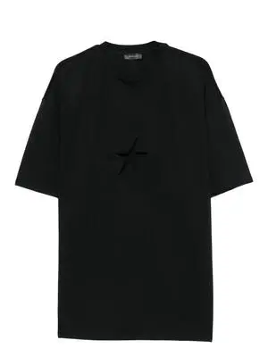 MUGLER Star Cut-out T-shirt - Black