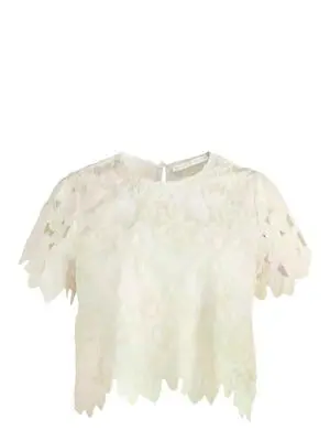MARIE OLIVER Pelumi Embroidered Top - Neutrals