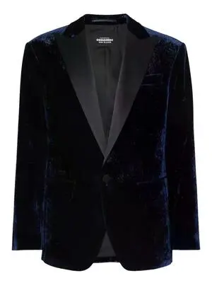 Dsquared2 Velvet Blazer - Blue