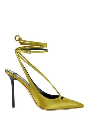 ELISABETTA FRANCHI Satin Slingback Pumps