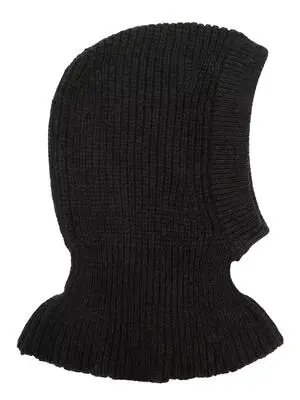 LEMAIRE Ribbed Balaclava - Black