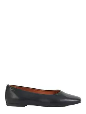 VAGABOND SHOEMAKERS Jolin Square-toe Leather Ballet Flats - Black