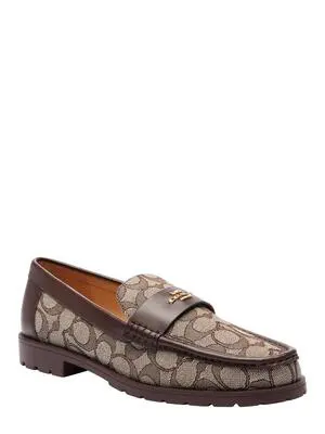 COACH OUTLET Coach Signature Jacquard Loafer - Maple