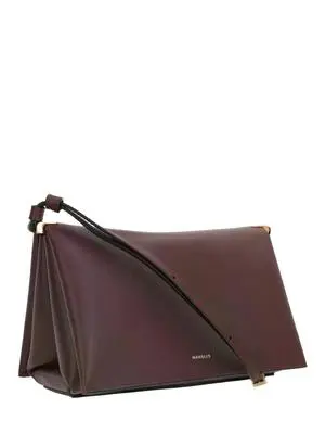 WANDLER Flap-closure Shoulder Bag - Brown