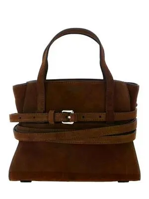 Moschino Suede Tote Bag - Brown