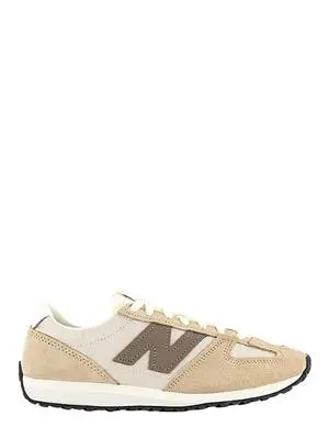 NEW BALANCE 471 Mesh And Suede Low-top Trainers - Oatmeal Brown