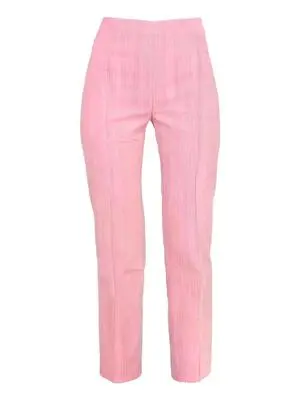 Baum Und Pferdgarten Neah Striped Cotton Straight Trousers - Pink
