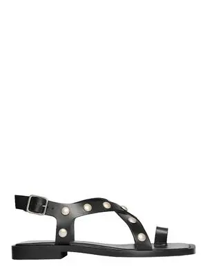 Freda Salvador Paxton Embellished Sandals - Black Studs