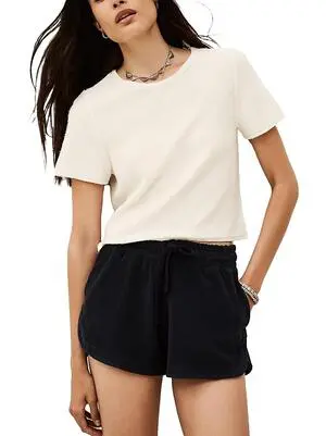 Ba&sh Finn Drawstring Shorts - Navy