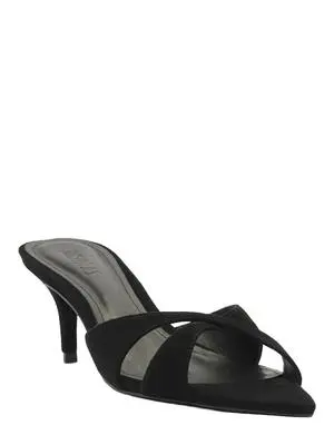 Schutz Hilda Leaf Mule Sandals - Black