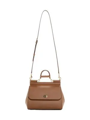 Dolce & Gabbana Sicily Top Handle Bag - Caramel
