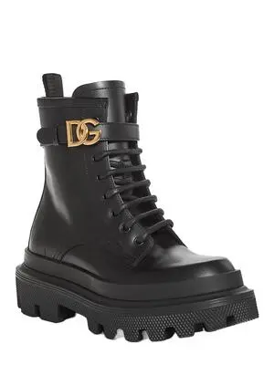 Dolce & Gabbana Combat Boots - Black