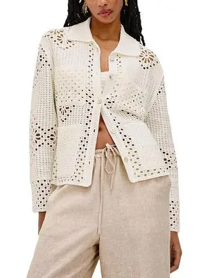 Rails Patmos Open Knit Cardigan - Ivory