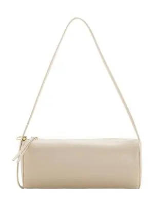 REFORMATION Simona Cylinder Bag - Cream