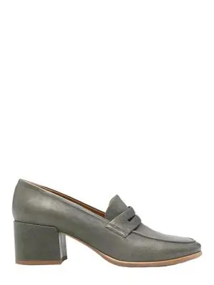 STURLINI FIRENZE 55mm Block-heel Penny-slot Loafers - Grey