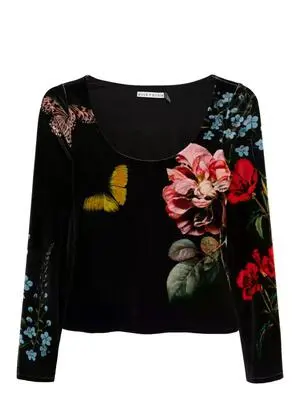 Alice + Olivia Delaina Top - Black