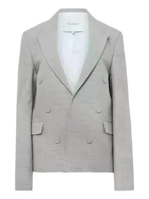 JW Anderson Double-breasted Wool Blazer - Grey