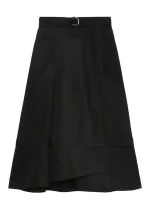 3.1 Phillip Lim Belted Flare Skirt Black