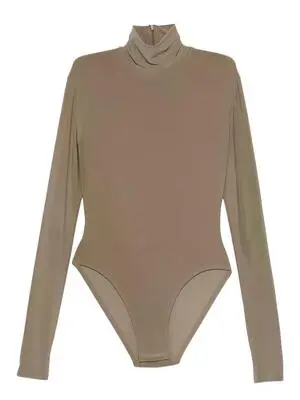 Norma Kamali Long-sleeve Bodysuit - Neutrals