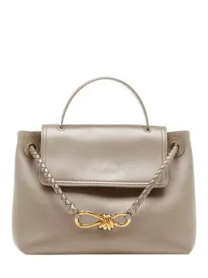 Bottega Veneta Small Ciao Ciao Top Handle Bag Grey