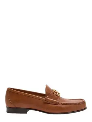 VALENTINO VLogo Leather Loafers