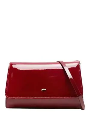 GIUSEPPE ZANOTTI Leather Crystal-embellished Bag - Red