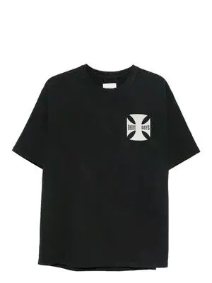 Rhude Cross-embellished T-shirt Black