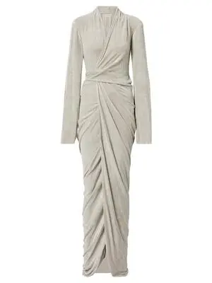 Rick Owens Wrap Maxi Dress - Grey