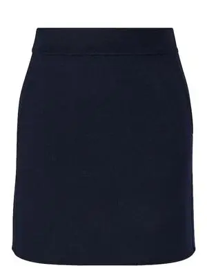 Max Mara Virgin Wool Pencil Skirt - Blue