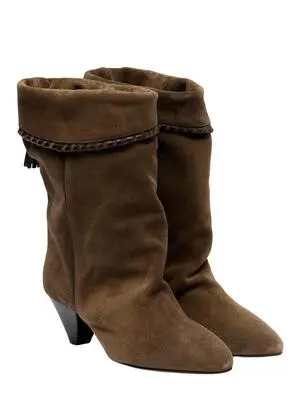 Isabel Marant Dalby 55 Suede Ankle Boots - Brown