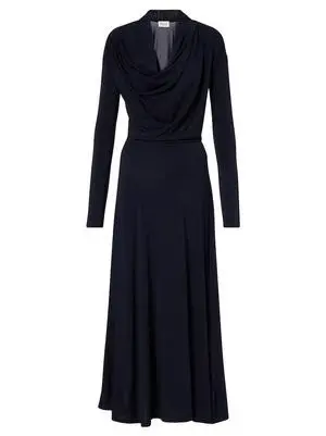 Tove Eadan Draped Jersey Midi Dress - Blue