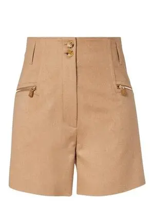 Max Mara Lola Camel Hair Shorts - Beige