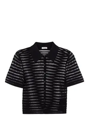 Simkhai Larken Striped Top - Black