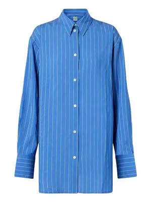 TOTEME Striped Shirt - Blue