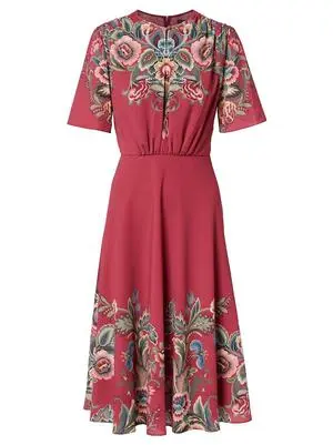 Etro Paisley Crêpe Jersey Maxi Dress - Red