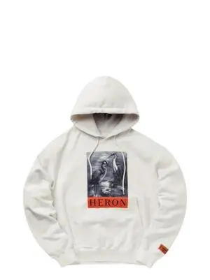 Heron Preston Boxed Heron Logo Hoodie - White