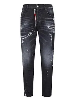 Dsquared2 Skater Jeans With Ripped Details - Black