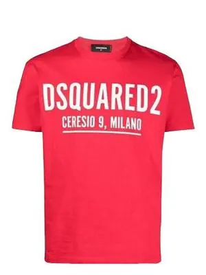 Dsquared2 Dsqua2 Cool Fit Large Ceresio 9 Print Logo T-shirt - Red