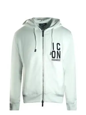 Dsquared2 Icon Logo Zip-up Hoodie - White