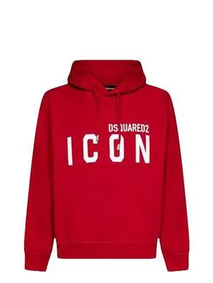 Dsquared2 Large Icon Logo Hoodie - Red