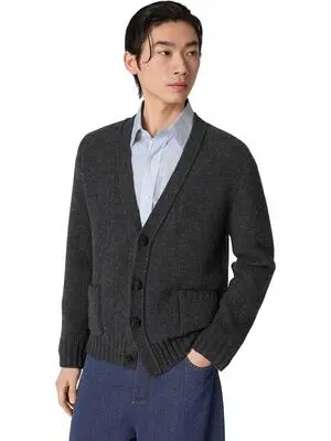 BOTTEGA  VENETA Wool Cardigan - Anthracite