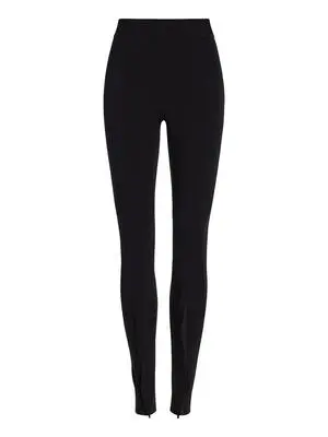 WARDROBE.NYC Opaque Front Zip Legging