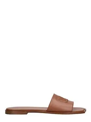 Chloé Soleil Leather Sandals - Brown