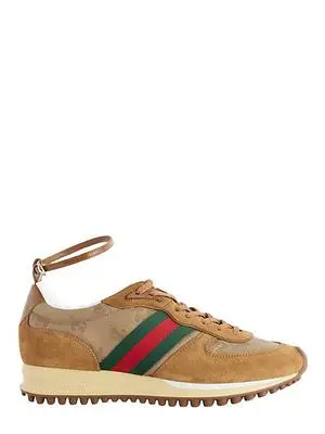 Gucci Gg Suede Trainers - Cream Suede