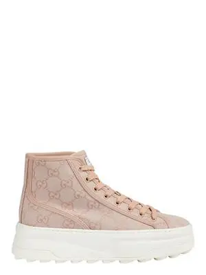 Gucci Gg High Sneaker With Interlocking G - Pink